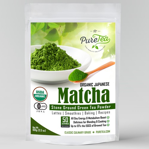 PureTea needs a "beautiful" food bag to hold Organic Japanese Matcha ...