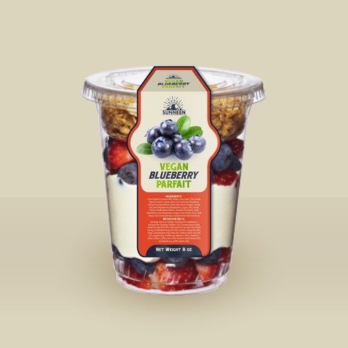 Design fresh/modern labels for new line of Vegan Yogurt Parfait Cups ...