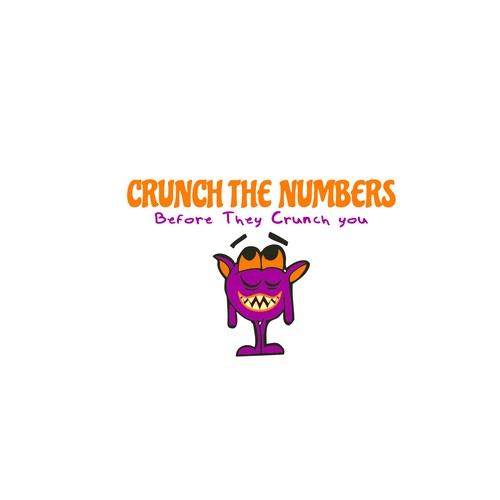 Create a cool number crunching monster for Crunch the Numbers | Logo ...