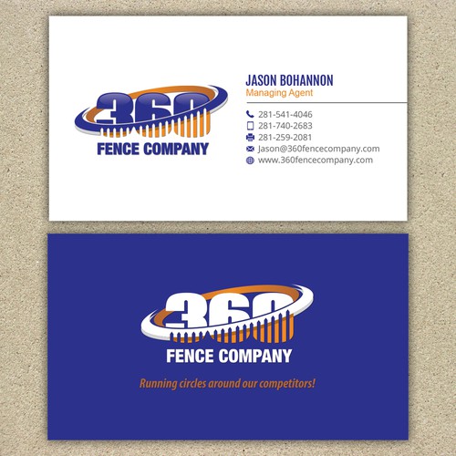 360 Fence Company | Business card contest