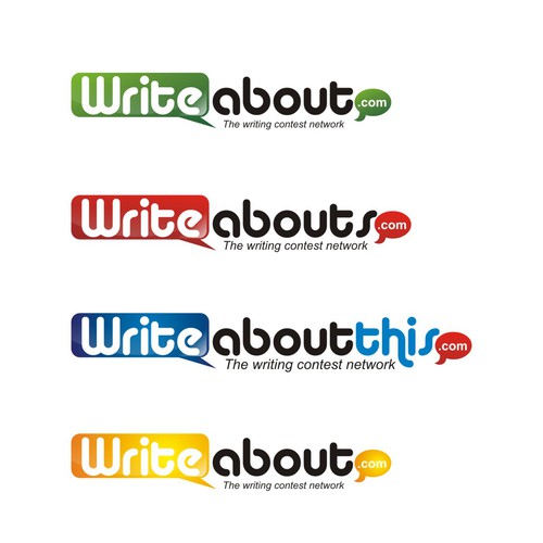 Logos for WriteAbout.com - Writing Contest Network | Logo design contest