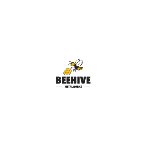 Design A Powerful Bad Ass BEE Logo for Beehive Metalworks | Logo design ...