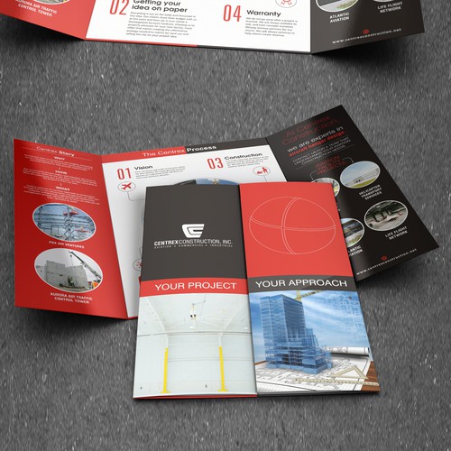 Create a high-end brochure for an Aviation-Construction Company ...
