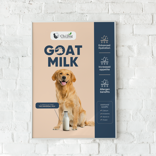Designs | Goat Milk add on product flyer to add to order od fresh dog ...