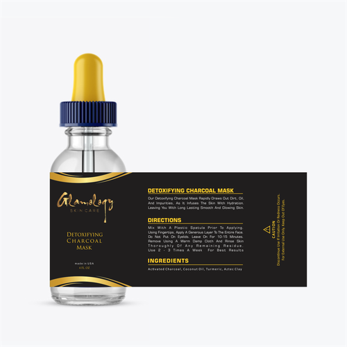 High-end 100% Natural Skin Care Label | Product label contest