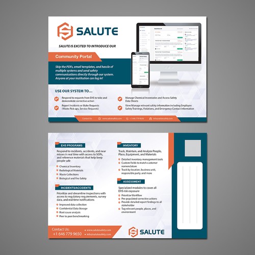 Designs | Design a postcard advertisement for an innovative safety ...