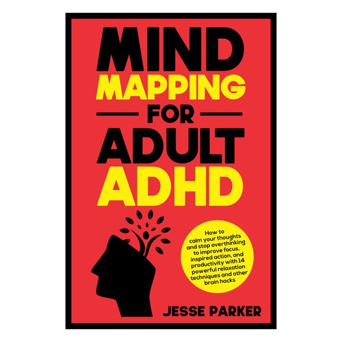 Designs | Mind Mapping for Adult ADHD | Book cover contest