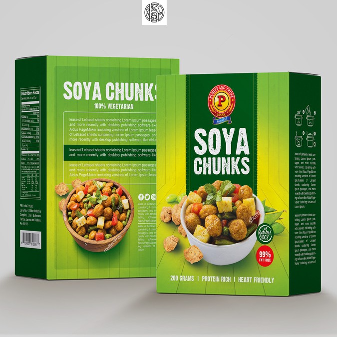 P Mark Soya Chunks | Product packaging contest