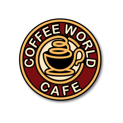 logo for Coffee World Cafe | Logo design contest