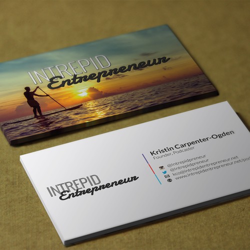 Creative Business Card for Intrepid Entrepreneur | Business card contest