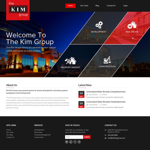 Create innovative, edgy web design for TKG! | Web page design contest