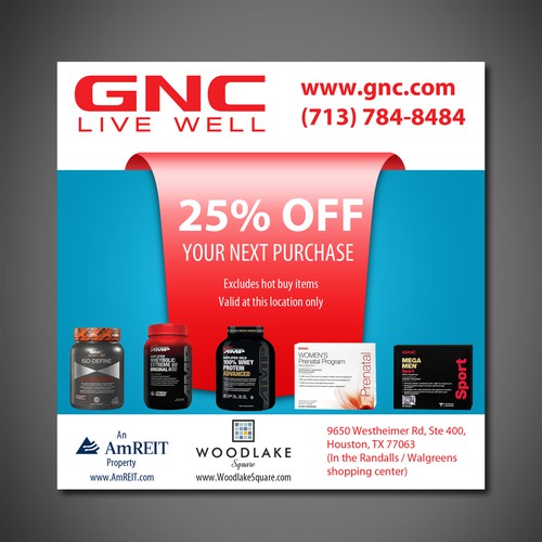 Create an ad for GNC | Postcard, flyer or print contest