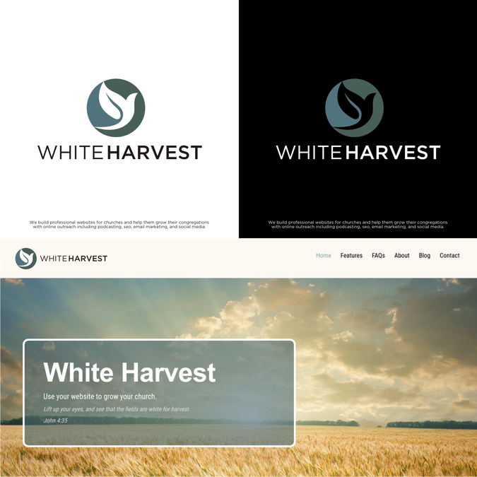 Design a wispy logo for a church website dev company | Logo design contest