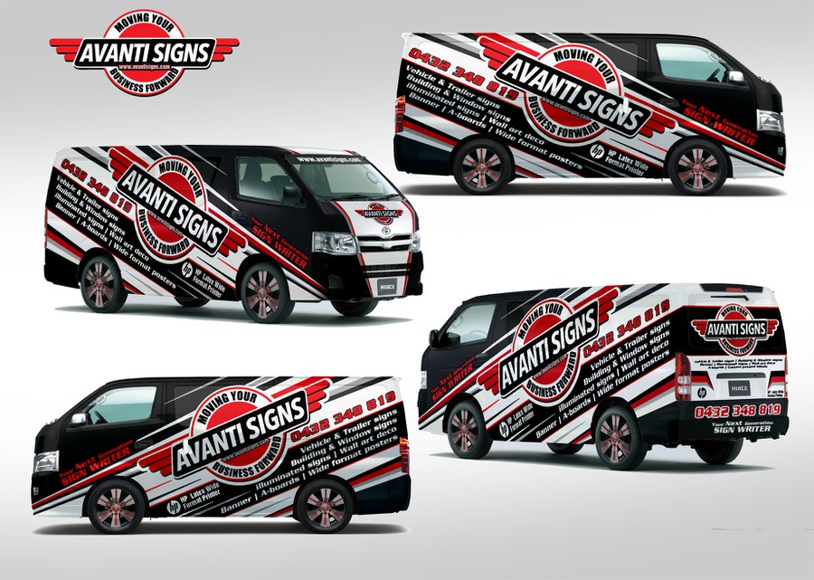 A Toyota Van Wrap Design for a Sign Company ! B sEEN , Get Known ...