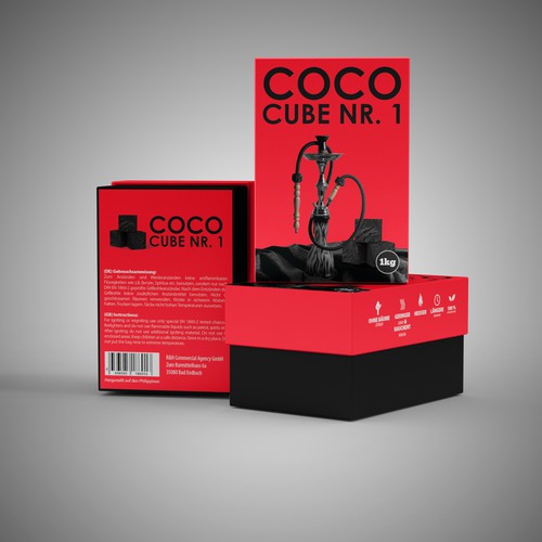 Design a box for Shisha charcoal cubes | Product packaging contest