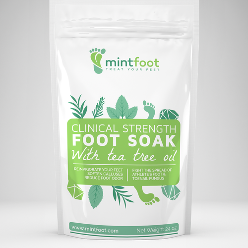 Designs | Design a Memorable Pouch Package for a Sea Salt Foot Soak by ...