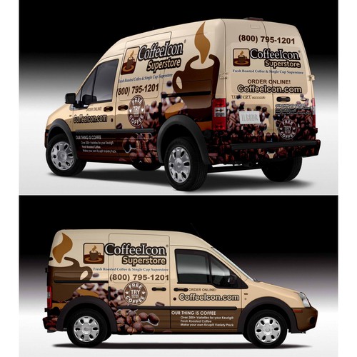 Create a Great Looking Vehicle Wrap Design for CoffeeIcon Supestore ...