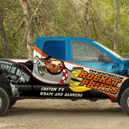 VEHICLE WRAP ROCKET PRINTS 2005 DODGE RAM 2500 4X4 4 DOOR SHORT BED ...