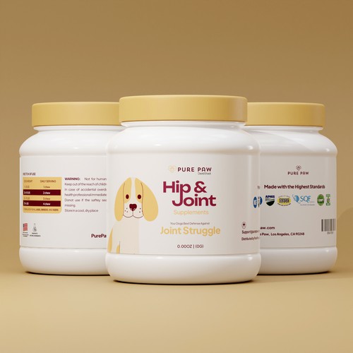 Designs | Packaging design for dog supplement brand | Product label contest