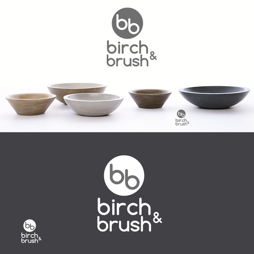 Modern yet rustic logo for line of hand-painted wood bowls | Logo ...