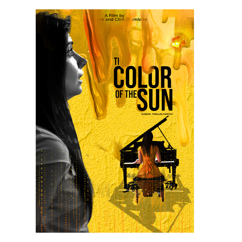 Designs | Movie poster for girl haunted by yellow paint monster--she ...