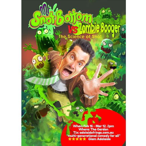 Designs | Create a gooey, slimy poster illustration for a kidsshow ...