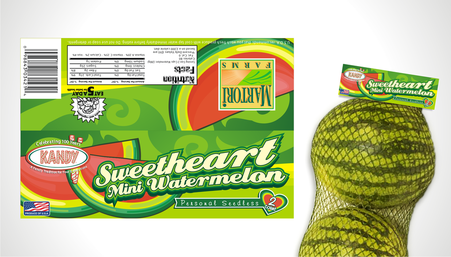 Create a Watermelon label design to be featured in major retailers ...