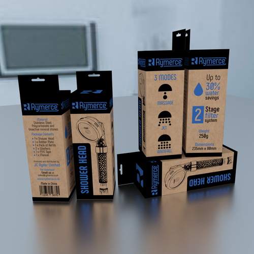 Shower Head Box Design | Product packaging contest