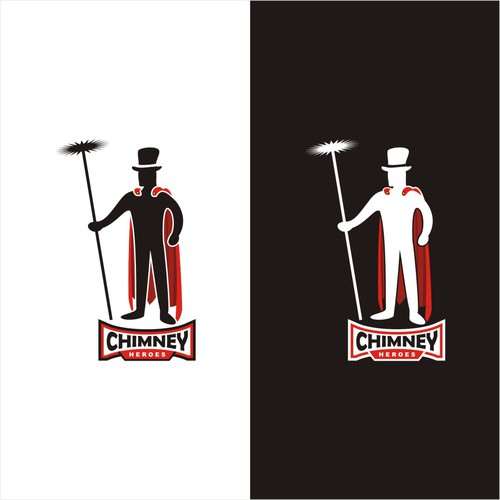 Design a fun and modern Superhero-inspired logo for a chimney sweep ...
