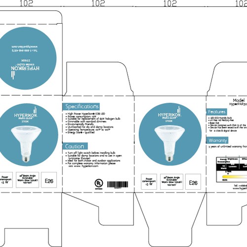 Packaging design for LED Light Bulb | Product packaging contest