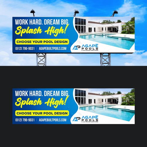 Designs | POOL AND OUTDOOR LIVING BILLBOARD DESIGN | Signage contest