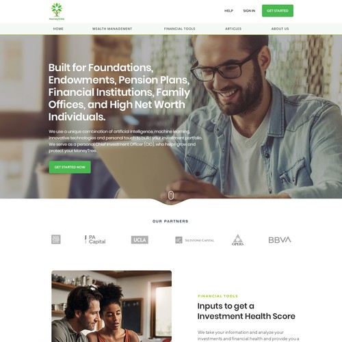 Designs | New Financial health and advice Site | Web page design contest