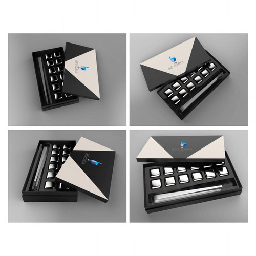 Whiskey Stone Ice Cube Package Design - Wants a modern and cool design ...