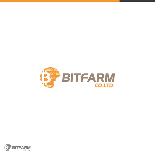 BITFARM - Cryptocurrency cloud mining logo and branding | Logo & brand ...