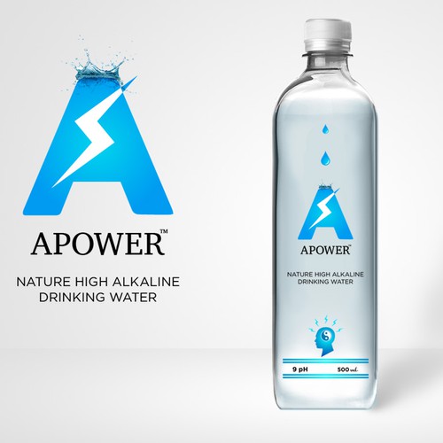 Designs | High Alkaline water | Product label contest