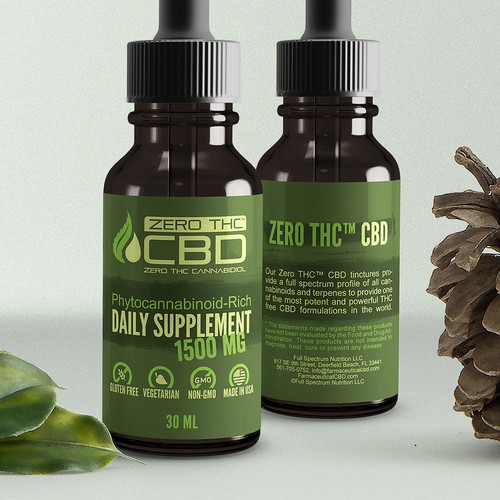 Label for CBD Tincture / +other products post contest | Product label ...