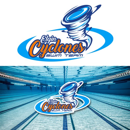 Elgin Cyclones Swim Team Logo | Logo design contest