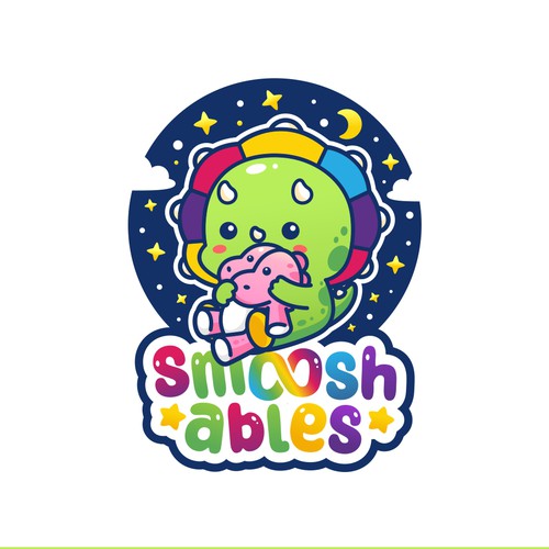 Designs | Design a Cute and Cuddly Logo for a Weighted Dinosaur Plushie ...