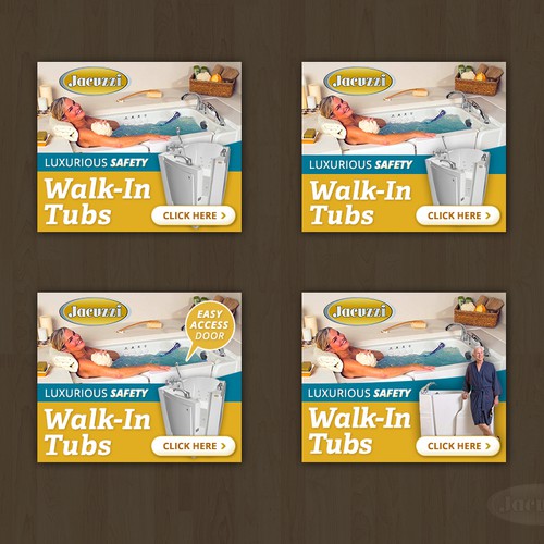Designs | Jacuzzi Walk In Bathtub Banner Ads | Banner ad contest