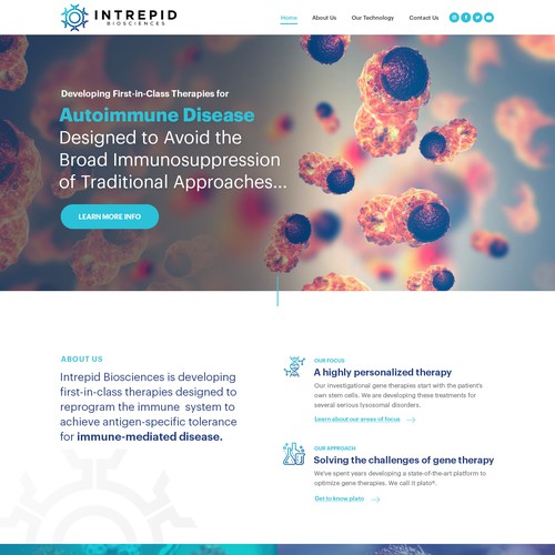 Designs | Biotech Website Design | Web page design contest