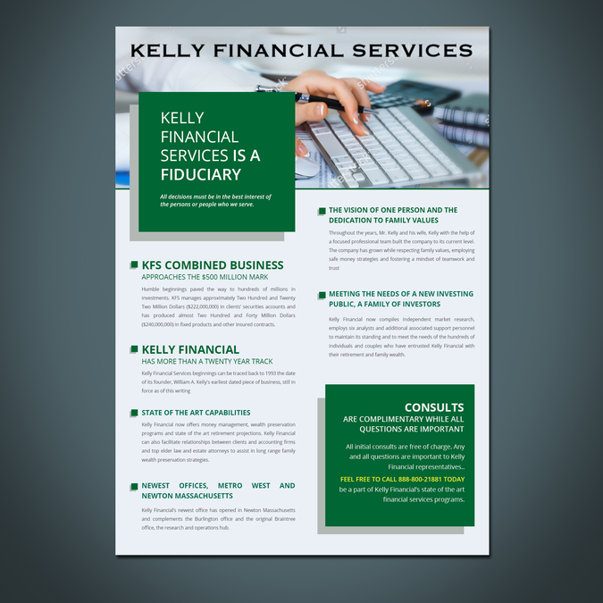 FINANCIAL SERVICES FLYER | Postcard, flyer or print contest