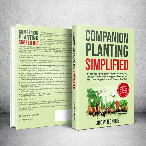 Designs | Companion planting book cover that grabs attention and ...