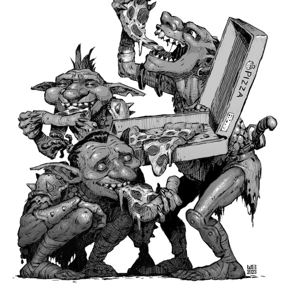 Broken animatronic in a foggy forest - for a book cover | Illustration ...