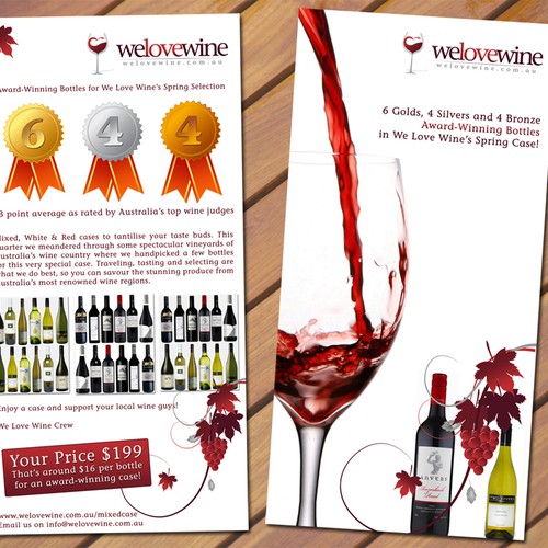 DL Flyer Design for Cheeky & Fun Wine Business | concurso Design de ...