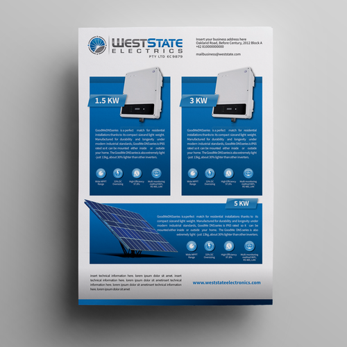 Designs | Solar System Sales Flyer | Postcard, flyer or print contest