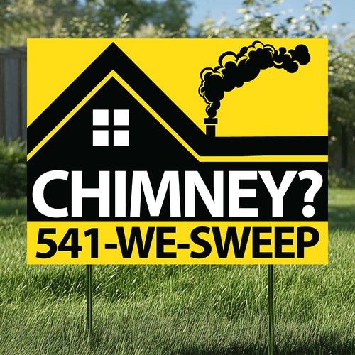 Designs | Bold, High-Contrast Bandit Sign for Chimney Sweep Service ...