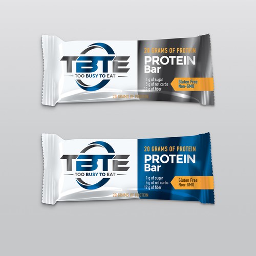 Design a unique protein bar wrapper for Too Busy To Eat | Product ...