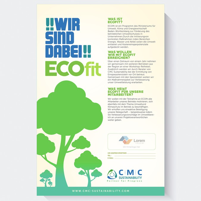Create a poster for a sustainability project | Poster contest