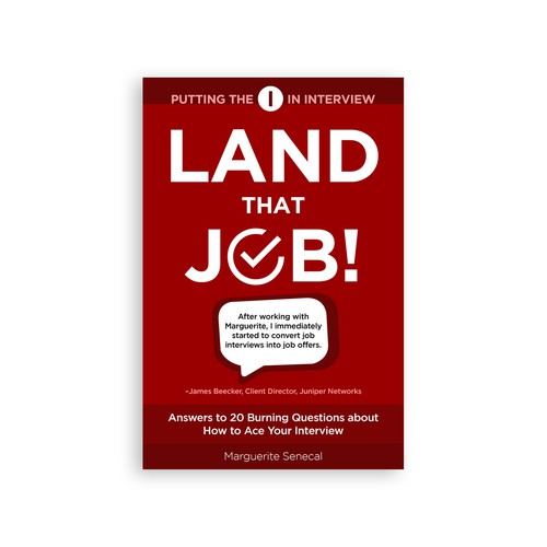 Designs | Bold, clean cover for book about acing an interview & landing ...