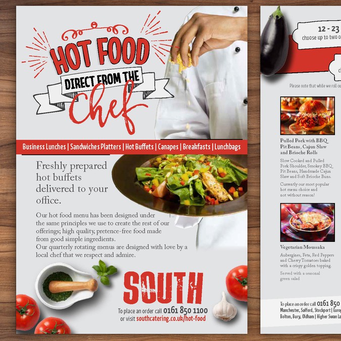 Hot Food Launch Flyer | Postcard, flyer or print contest
